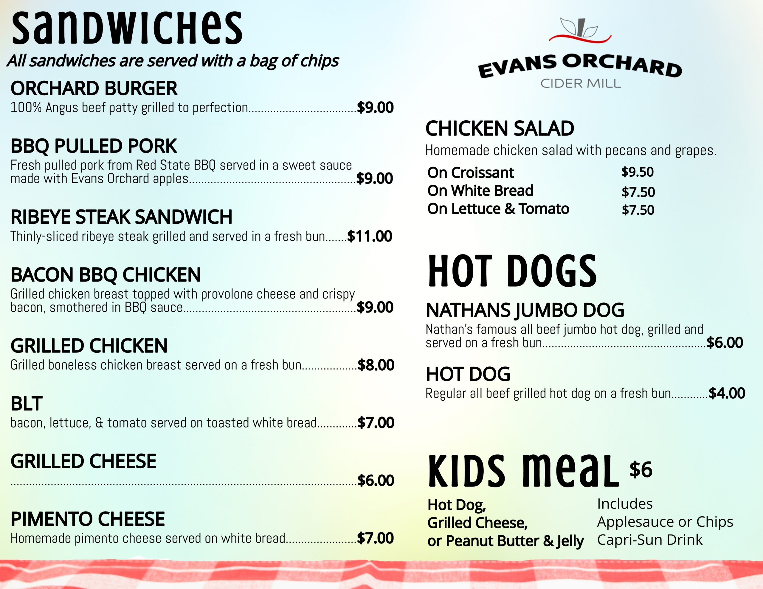 Cafe - Evans Orchard - Market & Cider Mill - Georgetown, KY